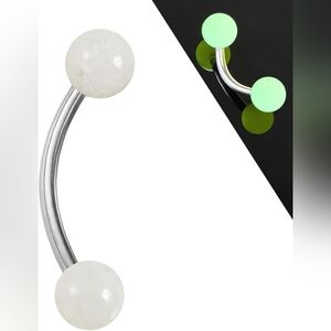 Jewelry | 14 Gauge Stainless Steel Belly Button Glows In The Blacklight ...